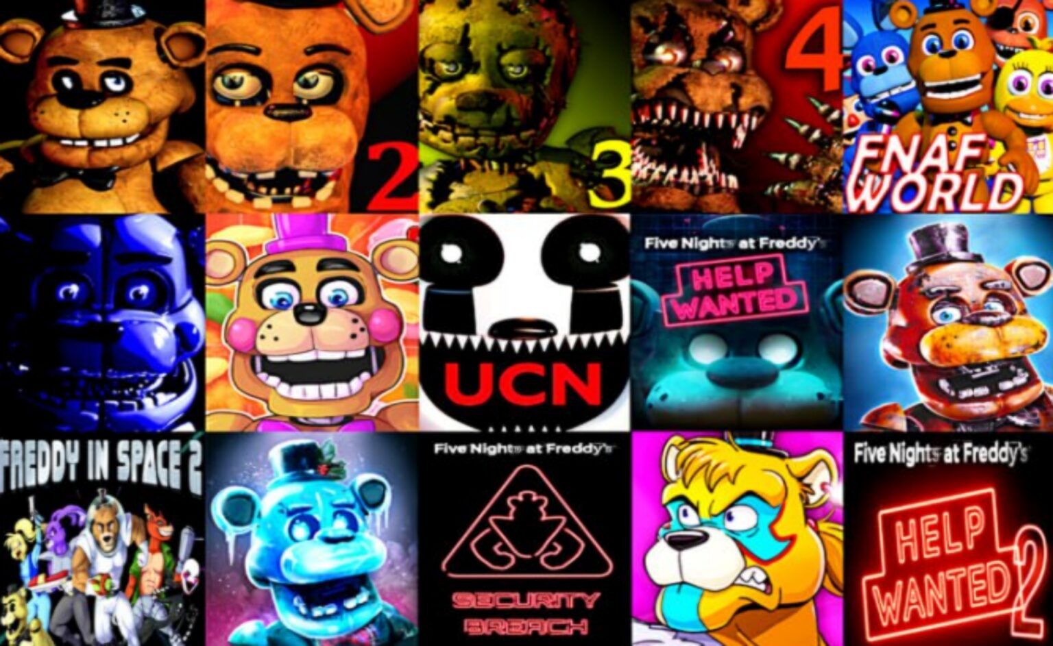 All Fnaf Games In Order - allysplay.com